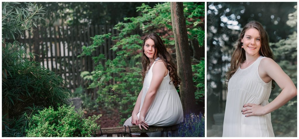 Senior Portraits at JC Raulston in Raleigh NC